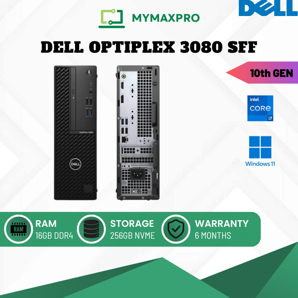 PC i5 / i7 Dell Optiplex 3080 SFF Intel Core (10th Gen) / 16GB RAM ...