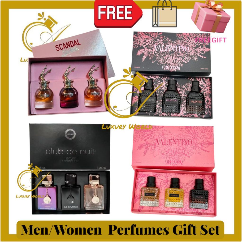 💯% 2025 Best Selling Trending Perfume Gift SET 3X30ml/4X30ml/5X9ml ...