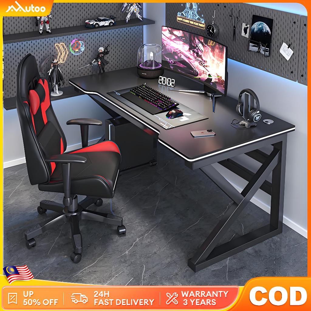 MT Carbon Gaming Table Matt Anti-Scratch PC Table Study Table Meja ...