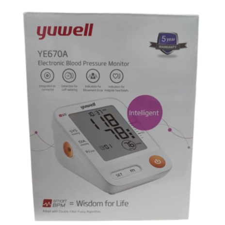 YUWELL ELECTRONIC BP MONITOR YE670A [5 YEARS WARRANTY] | Shopee Malaysia