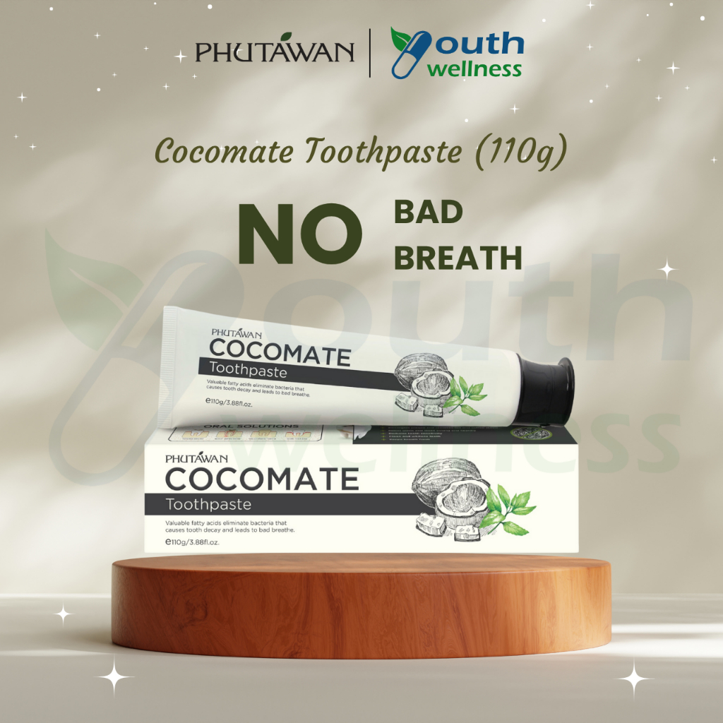 Phutawan Cocomate Natural Premium Toothpaste (110g) | Shopee Malaysia