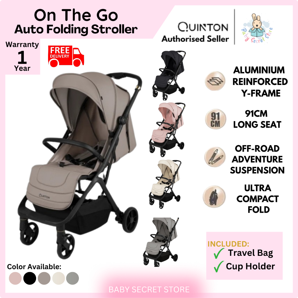 (FREE SHIPPING) Quinton On The Go Stroller Ultra Compact Auto Folding ...