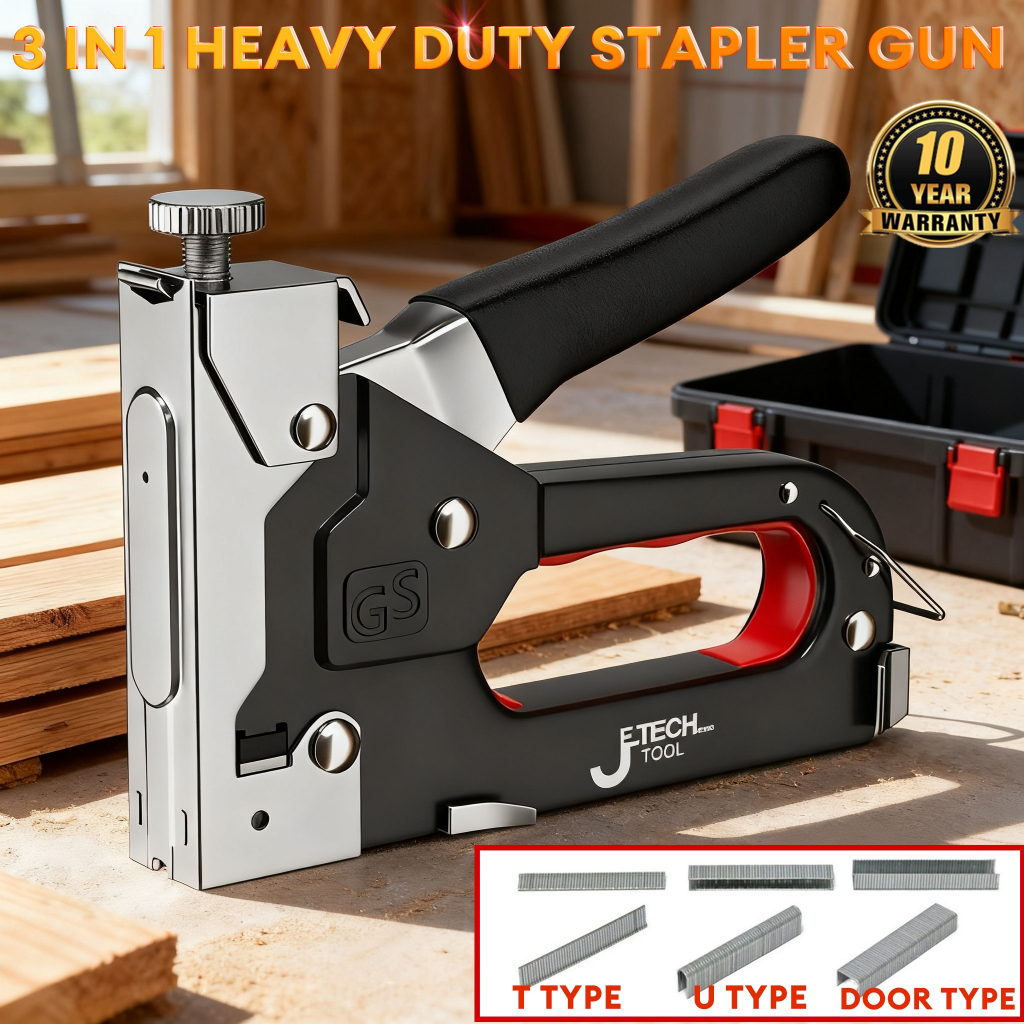 Nails Heavy Duty 3 In 1 Multitool Nail Staple Gun Stapler Stapling ...