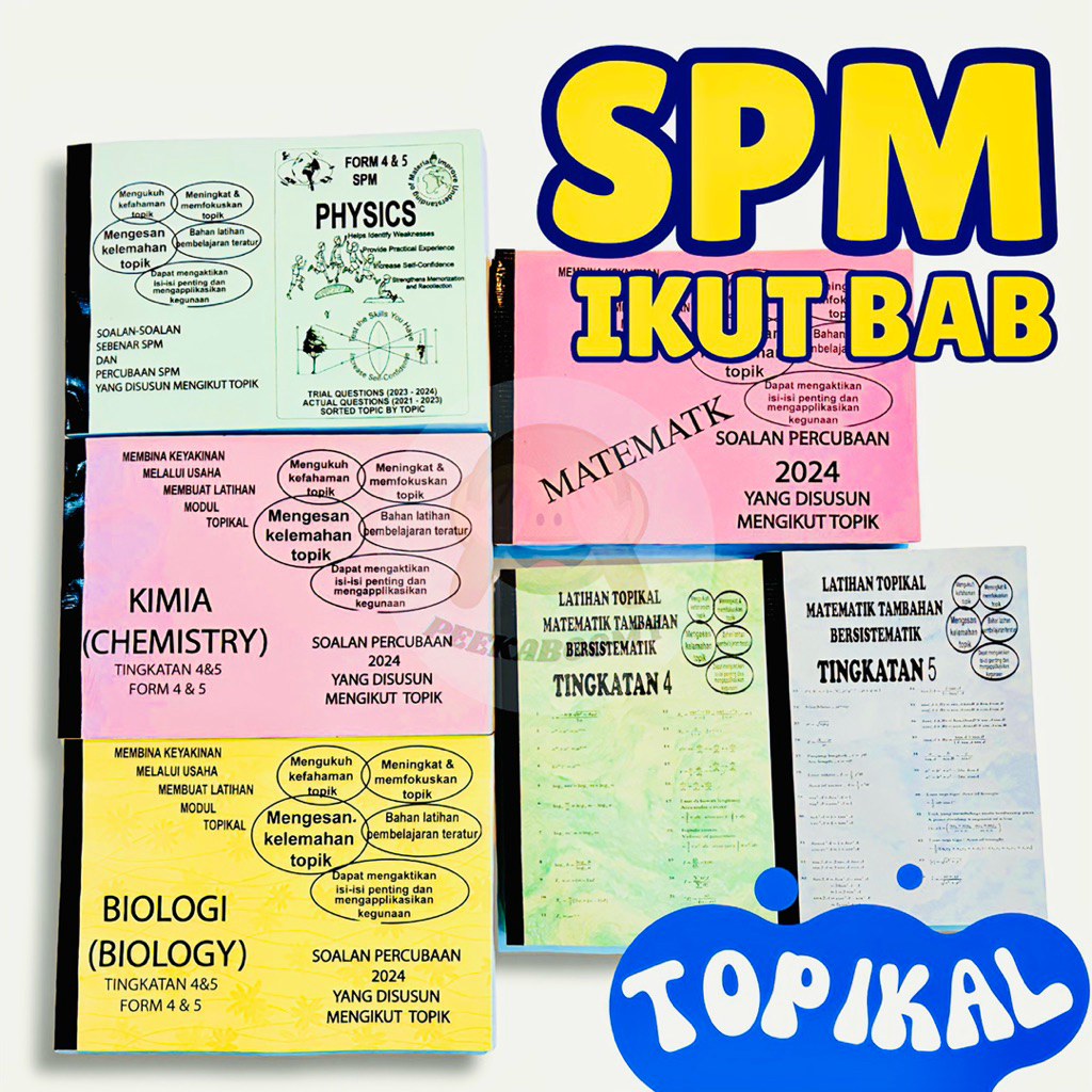[PEEKABOOMY] TOPIKAL SPM (DWIBAHASA) - IKUT BAB / BY CHAPTER | Buku SPM ...