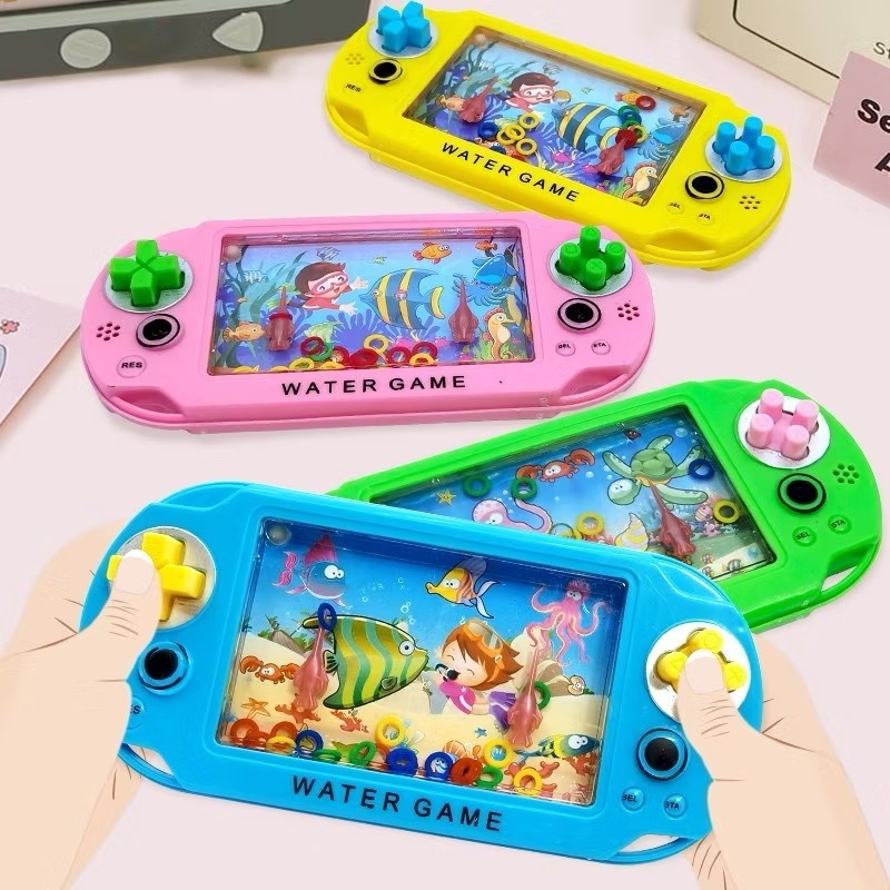【Local Seller】Cartoon Water Machine With Rope Ocean Ferrule Water Toys ...