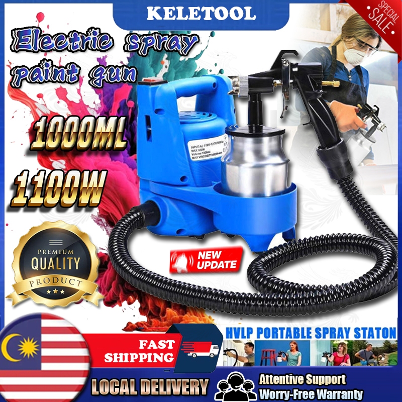🔥Almost GONE🔥 Electric Paint Gun Kit Home Use Aluminum Container Copper ...