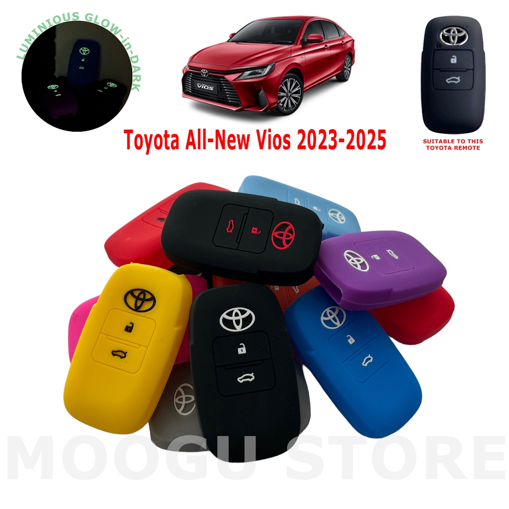 MOOGU Toyota Vios 2023-2026 Keyless Remote Car Key Silicone 360 Full ...