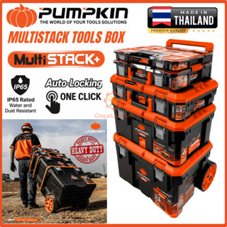 PUMPKIN Heavy Duty MultiStack Tools Box 5 Layer Tools Box With Wheel ...