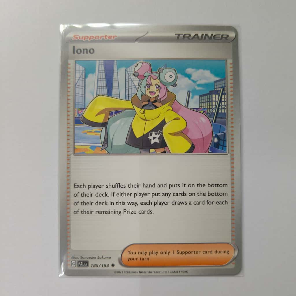 Pokemon Trading Card - Iono - 185/193 - SV02: Paldea Evolved (PAL ...