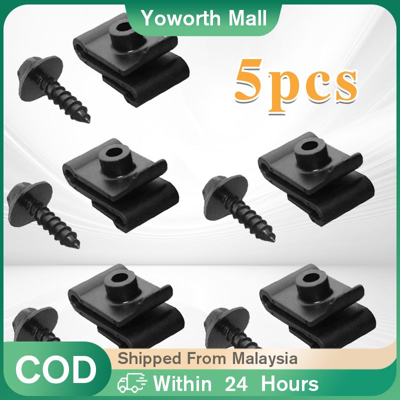 5pcs Car Bumper Fastener U-Nut Clip / Car Fender Lining Wheel Arch ...