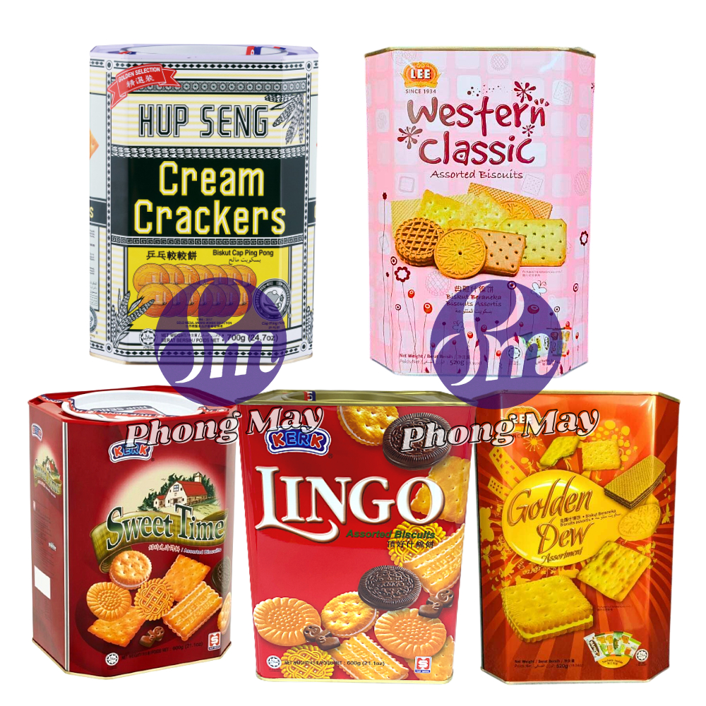 HUP SENG CREAM CRACKERS/ ASSORTED BISCUITS / LEE ASSORTED BISCUIT [520G ...