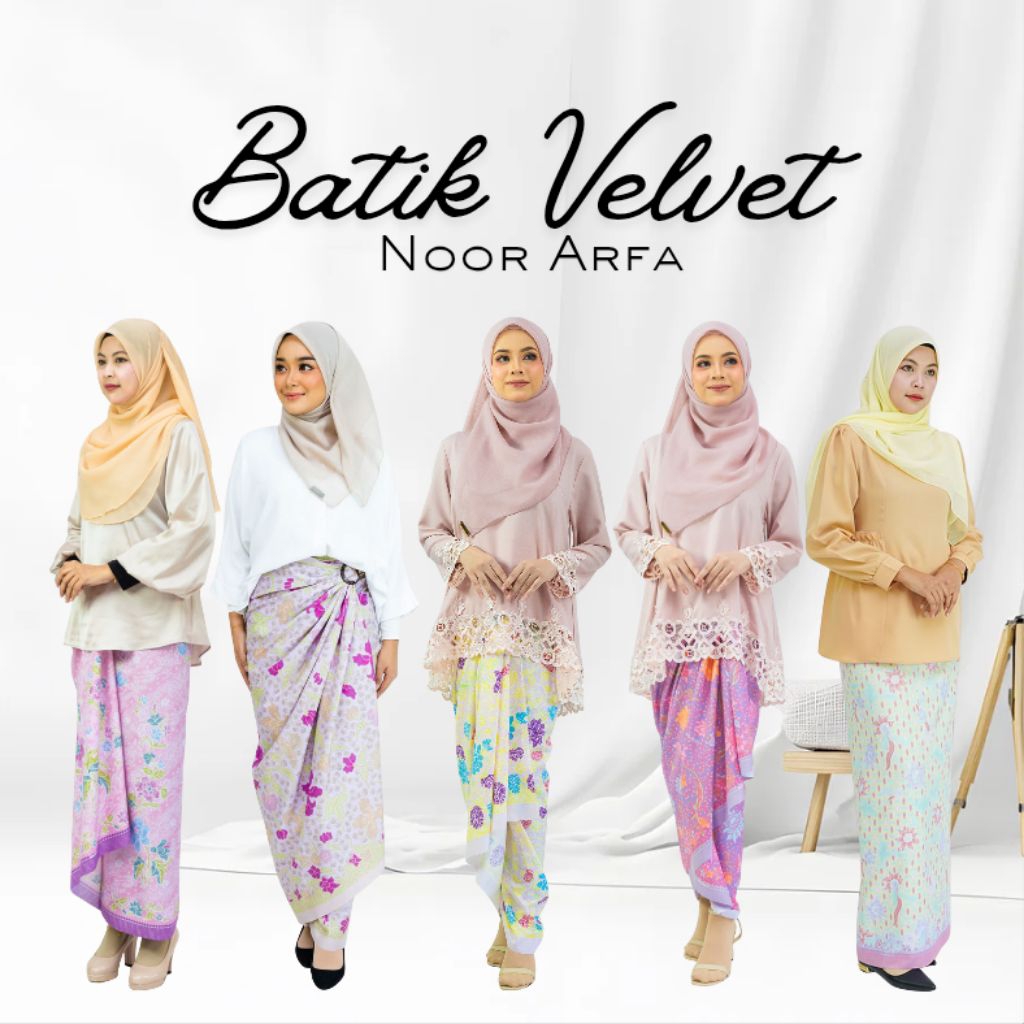 NOOR ARFA Batik Terengganu Velvet Gred B | Shopee Malaysia