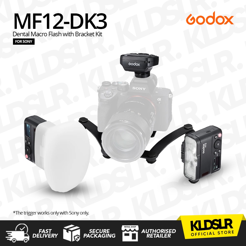 Godox MF12-DK2 / MF12-DK3 Dental Macro Flash Kit Twin Dental ...