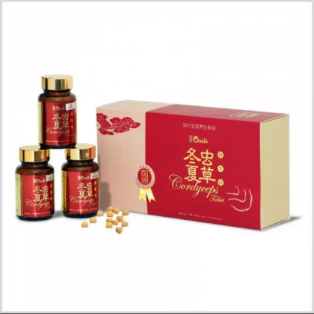 Oasis Cordyceps Tablet (300mg x 100 tablets chewable x 3 bottles) (Exp ...