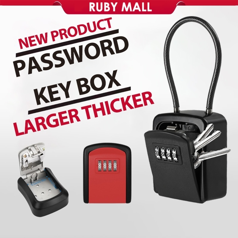 Key Box Password Key Safe Box Wall Mountumbering Lock Key Storage Lock ...