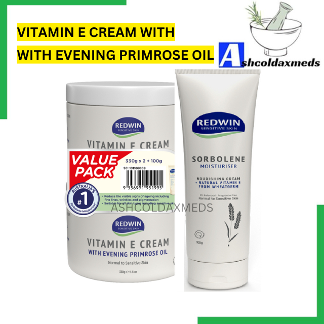 Redwin Vitamin E Cream With Evening Primrose Oil 330gx2+100g | Shopee ...