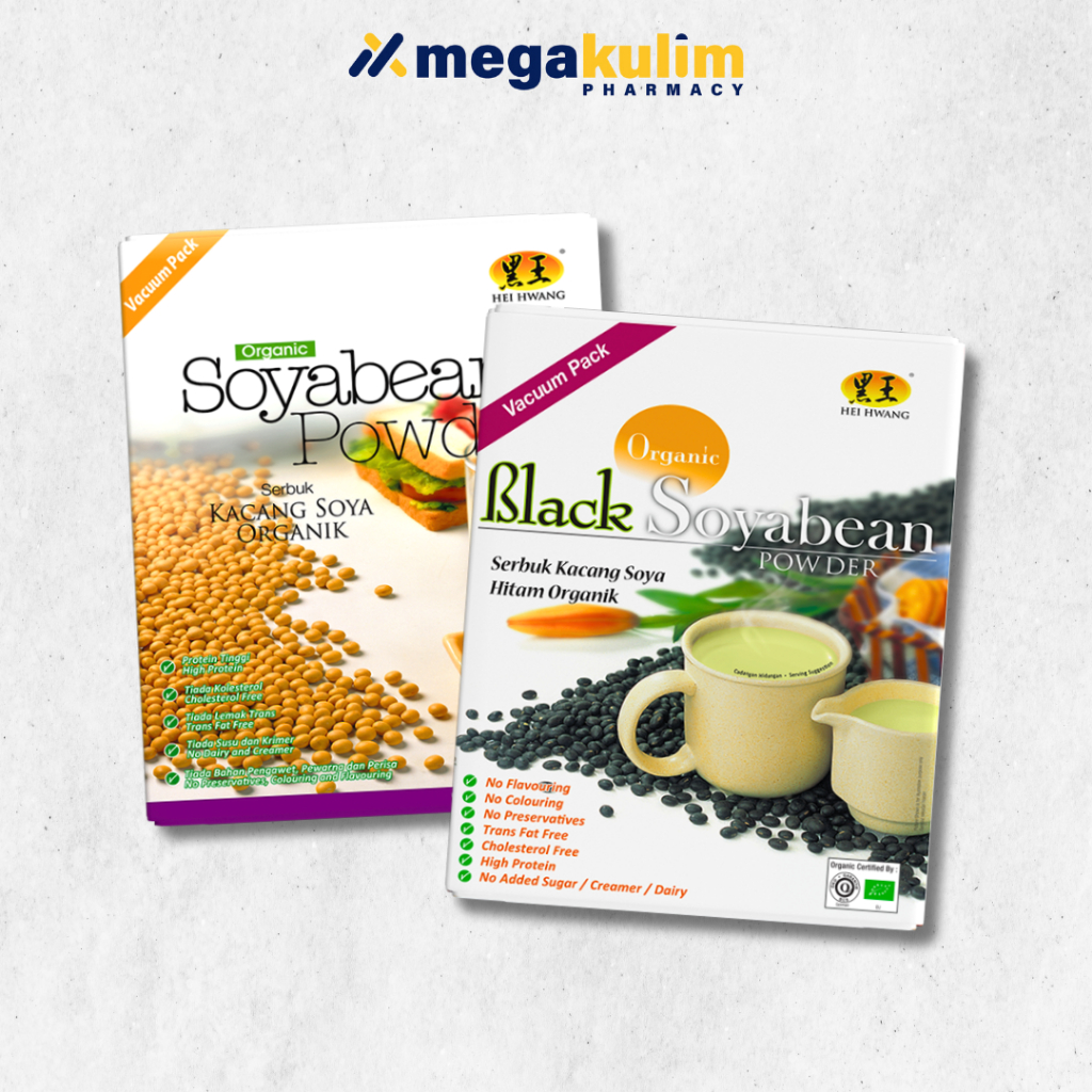 Hei Hwang Pure Organic Soya Bean/Black Soya Powder (400g) | Shopee Malaysia