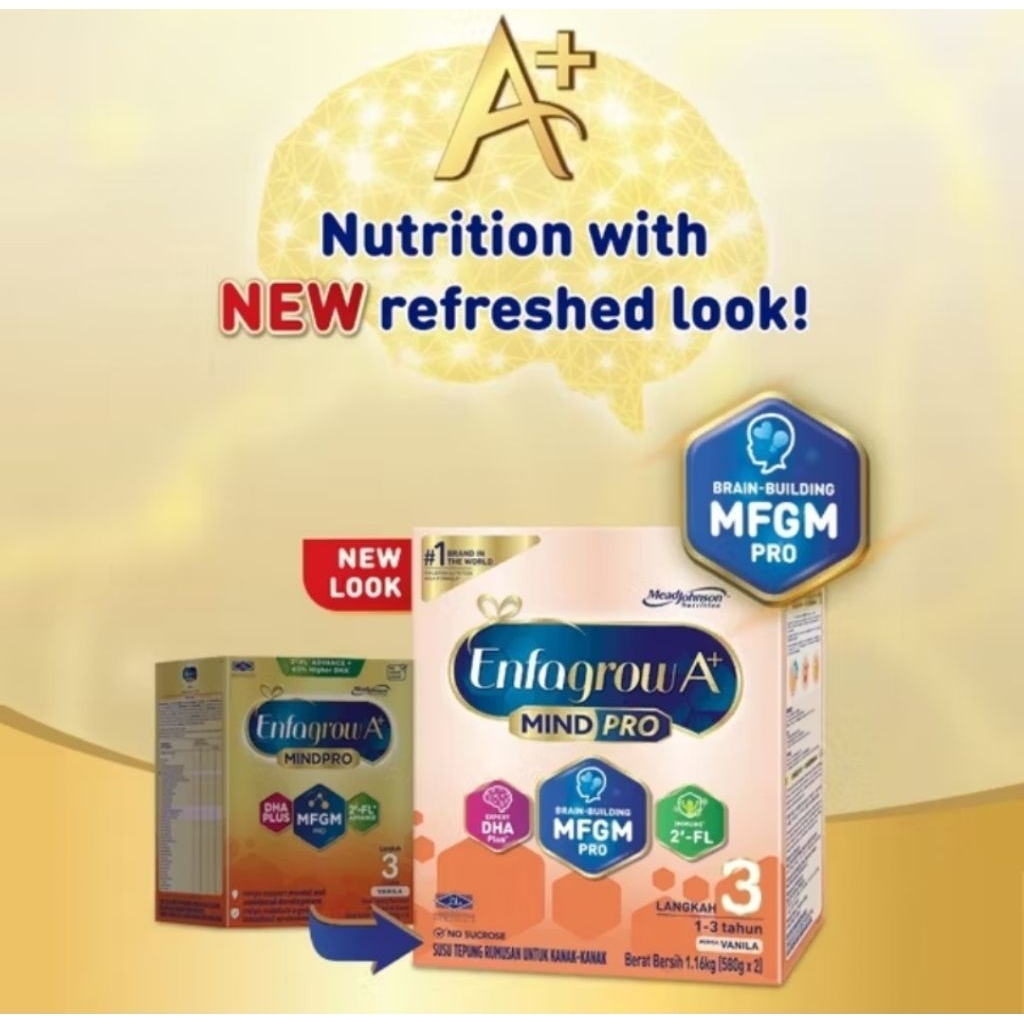 Enfagrow A+ mind pro 2.32kg Vanilla Step 3 ( EXP 03/27) | Shopee Malaysia