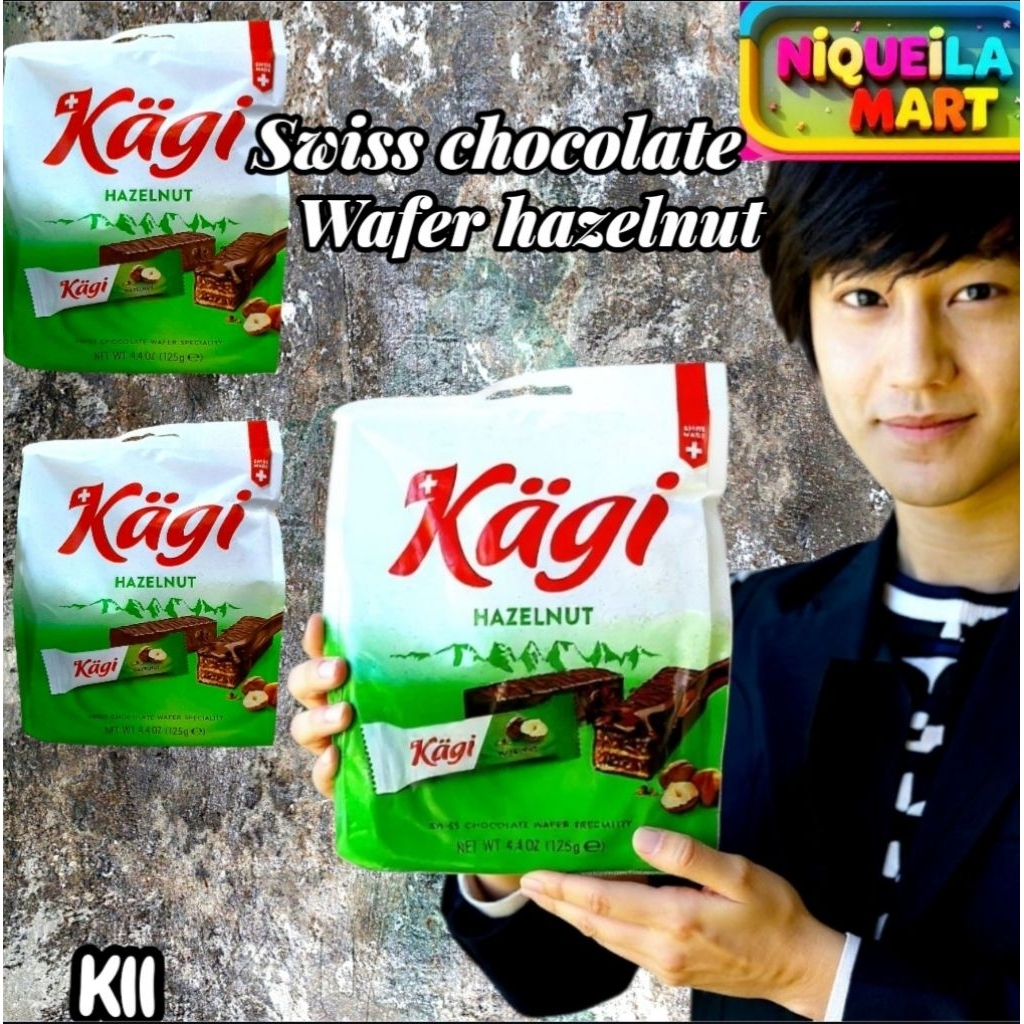SWISS CHOCOLATE WAFER HAZELNUT BY KAGI 125G | Shopee Malaysia