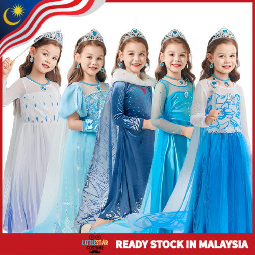 Frozen Elsa & Anna Movie Character Princess Dress for Girls – Fairy ...