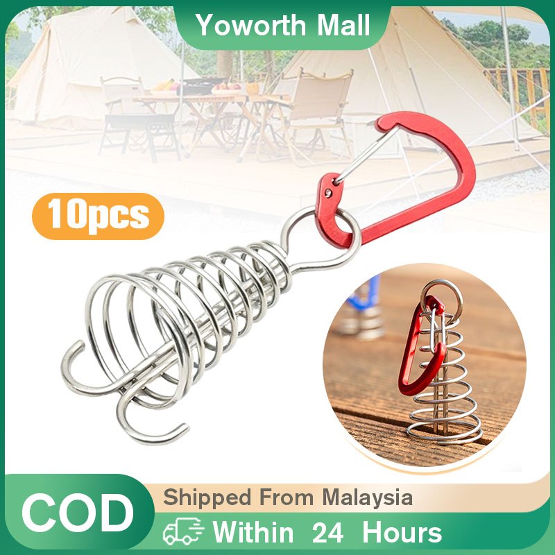 10pcs Octopus Deck Peg / Spring Tensioner Peg Nail / Plank Floor Buckel ...