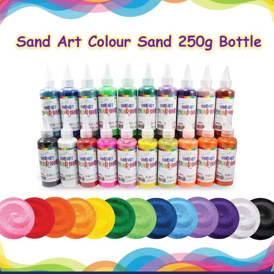Momo Decor Sand Art Colour Sand 250g Bottle Pasir Seni Berwarna Rangoli ...