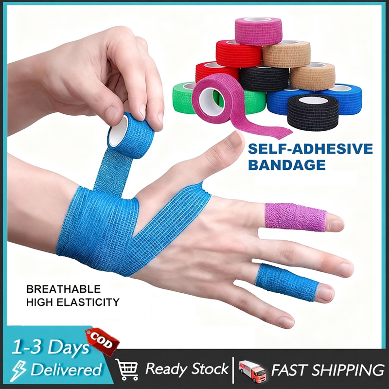 Sport Bandage Tape Self Adhesive Elastic Bandage First Aid Tape Wrap ...