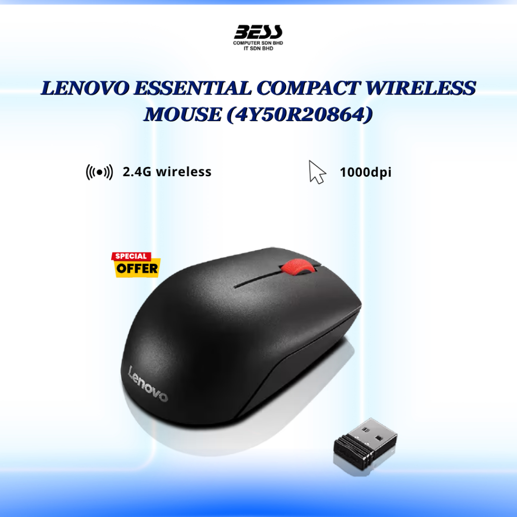 LENOVO ESSENTIAL COMPACT WIRELESS MOUSE | Shopee Malaysia