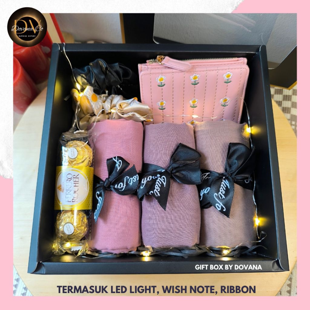 HADIAH SURPRISE TUDUNG BAWAL | GIFT BOX BIRTHDAY / ANNIVERSARY GIFT BOX ...