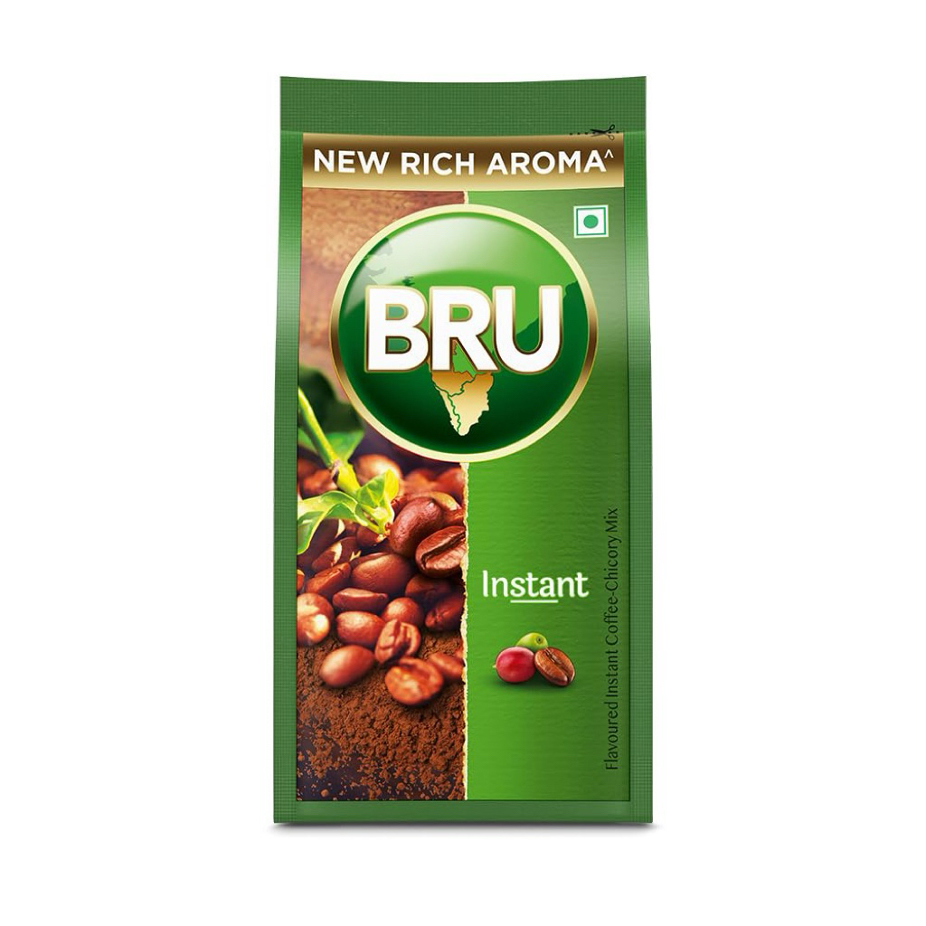 Indian BRU original Instant Coffee/ coffee India/ rich aroma/ chicory ...