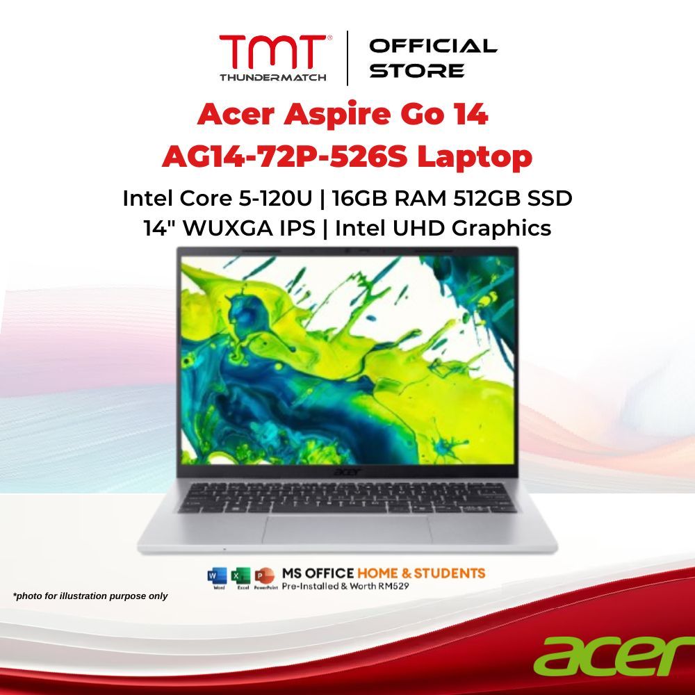 Acer Aspire Go 14 AG14-72P-526S Laptop | Intel Core 5-120U | 16GB RAM ...