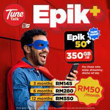 TuneTalk Prepaid SIM Card with Unlimited Call and Data, 4G 5G Coverage ...