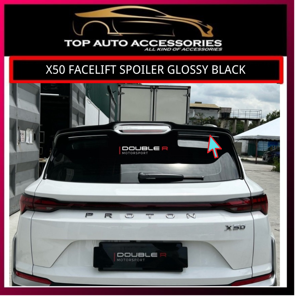 PROTON X50 FACELIFT ROOF SPOILER FIBER | Shopee Malaysia