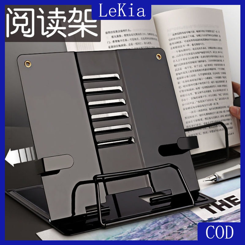 Metal Reading Rack Folding Book Stand for Reading Book Adjustable ...