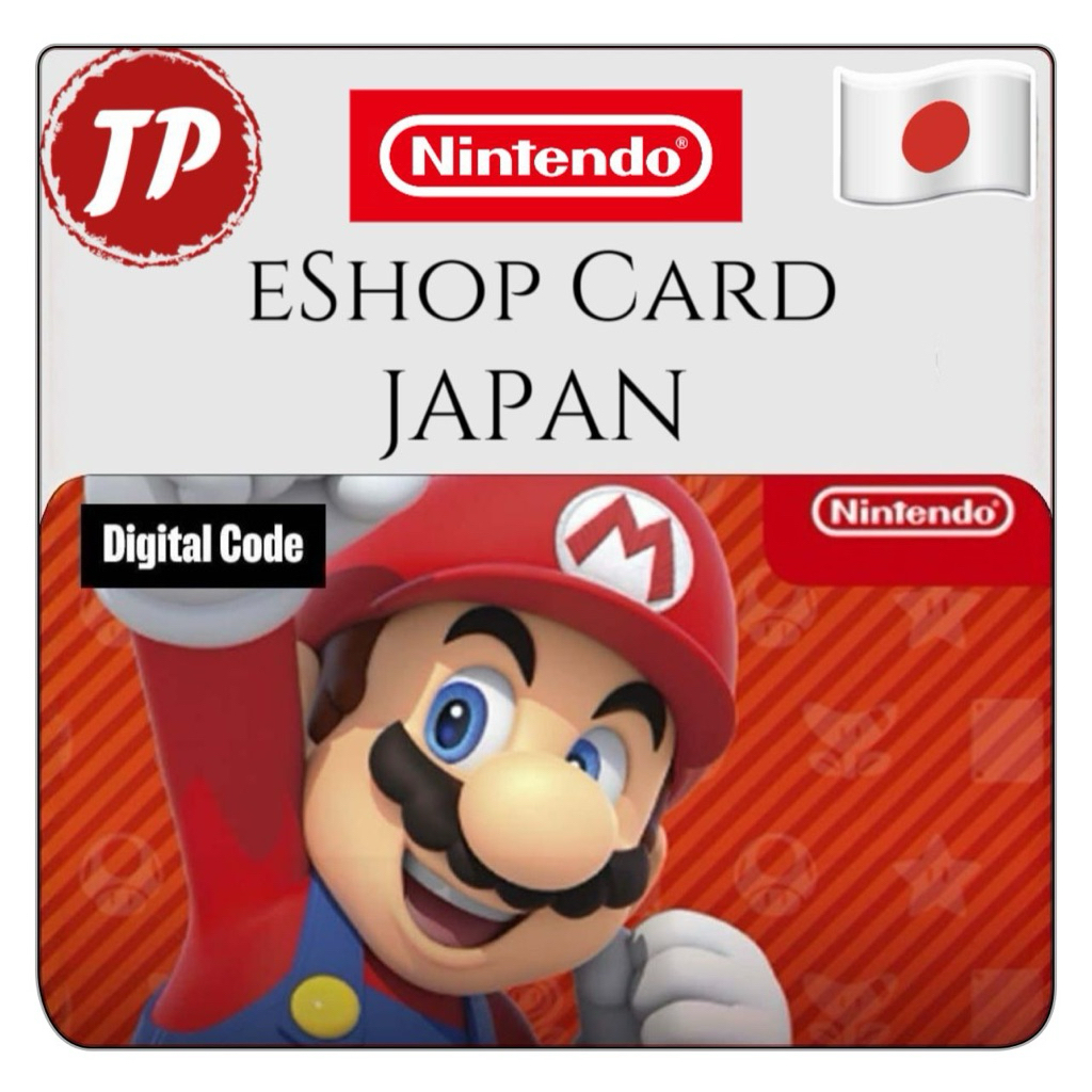 JP Nintendo eShop Gift Card (JPY)日区 500/1,000/2,000/3,000/5,000/9,000 ...