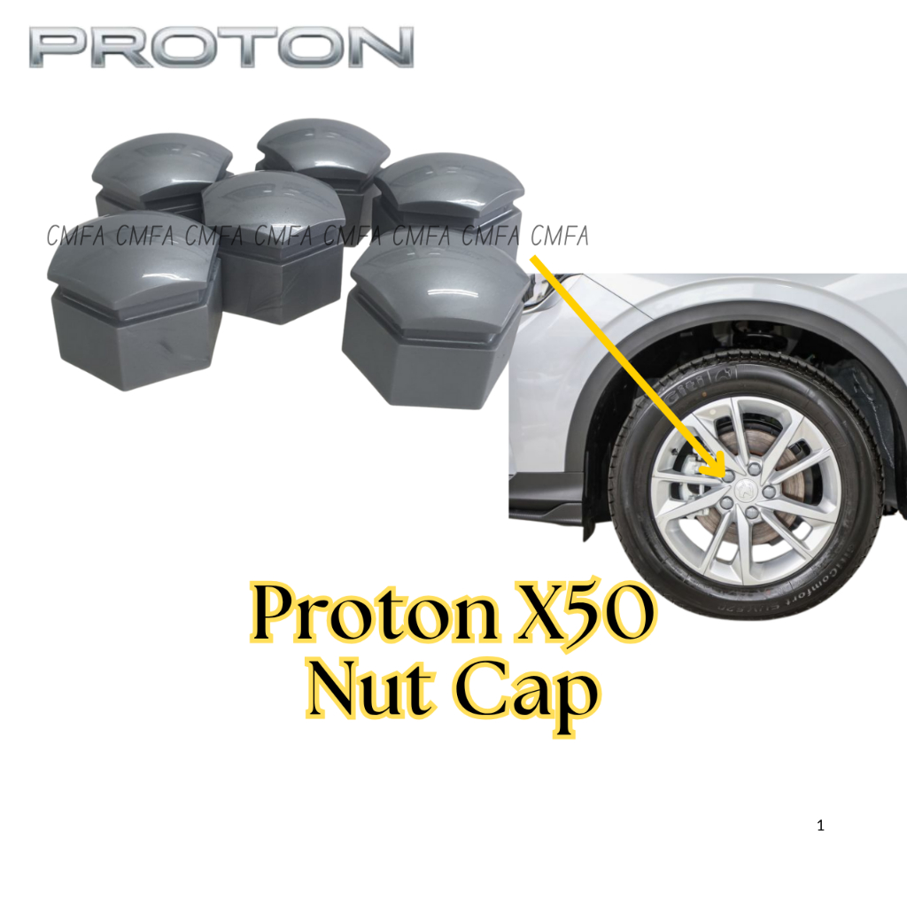 (READY STOCK) Proton X70 X50 Tire Bolt Cap Nut Caps Penutup Bolt Nat ...