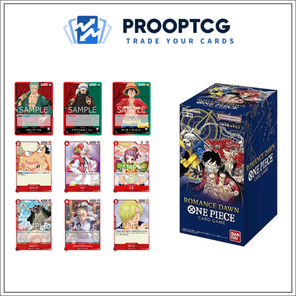 One Piece Card TCG Card Game OPTCG OP01 RED Common / Uncommon Card ...