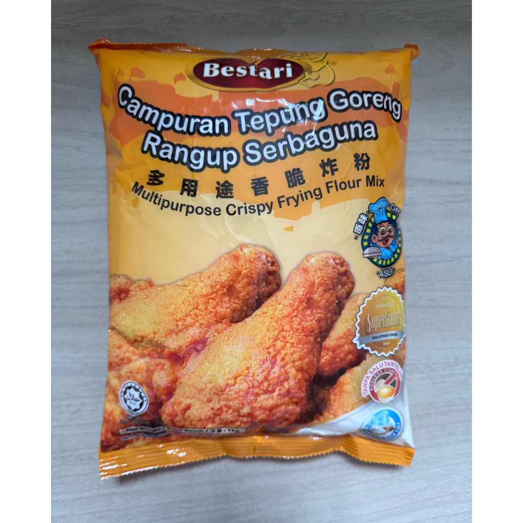 BESTARI Crispy Fried Chicken Coating Mix Tepung Goreng Ayam (1kg ...