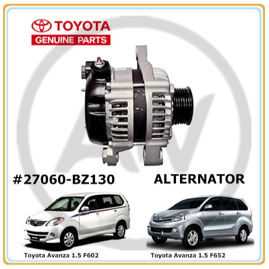 Toyota Avanza 1.5 F602 F652 2004-2022 Alternator Assembly Assy (4 Pin ...