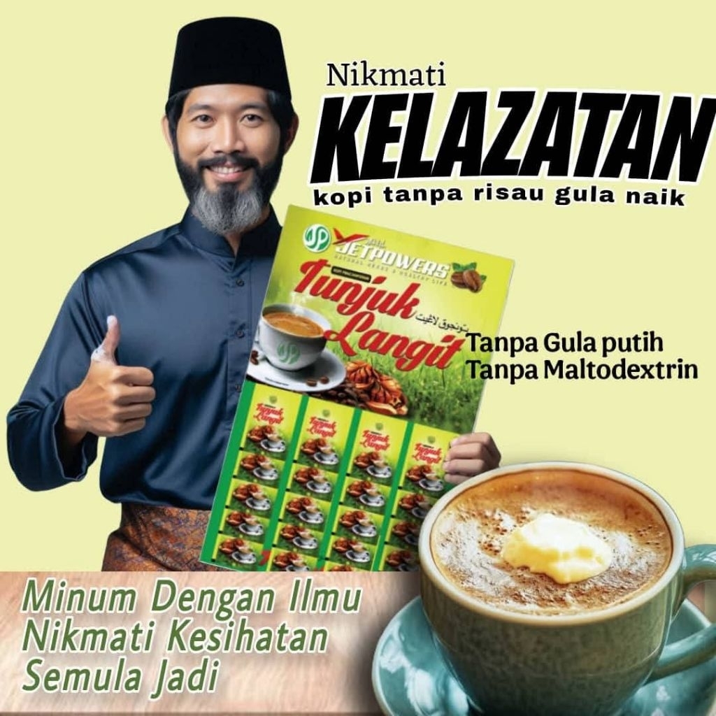 KOPI TUNJUK LANGIT ASLI VIRAL | Shopee Malaysia