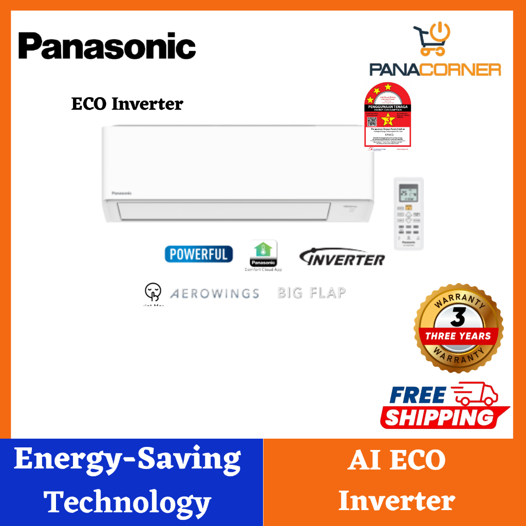 (FREE SHIPPING) Panasonic NEW Model ECO Inverter YU Series (AKH-1) R32 ...