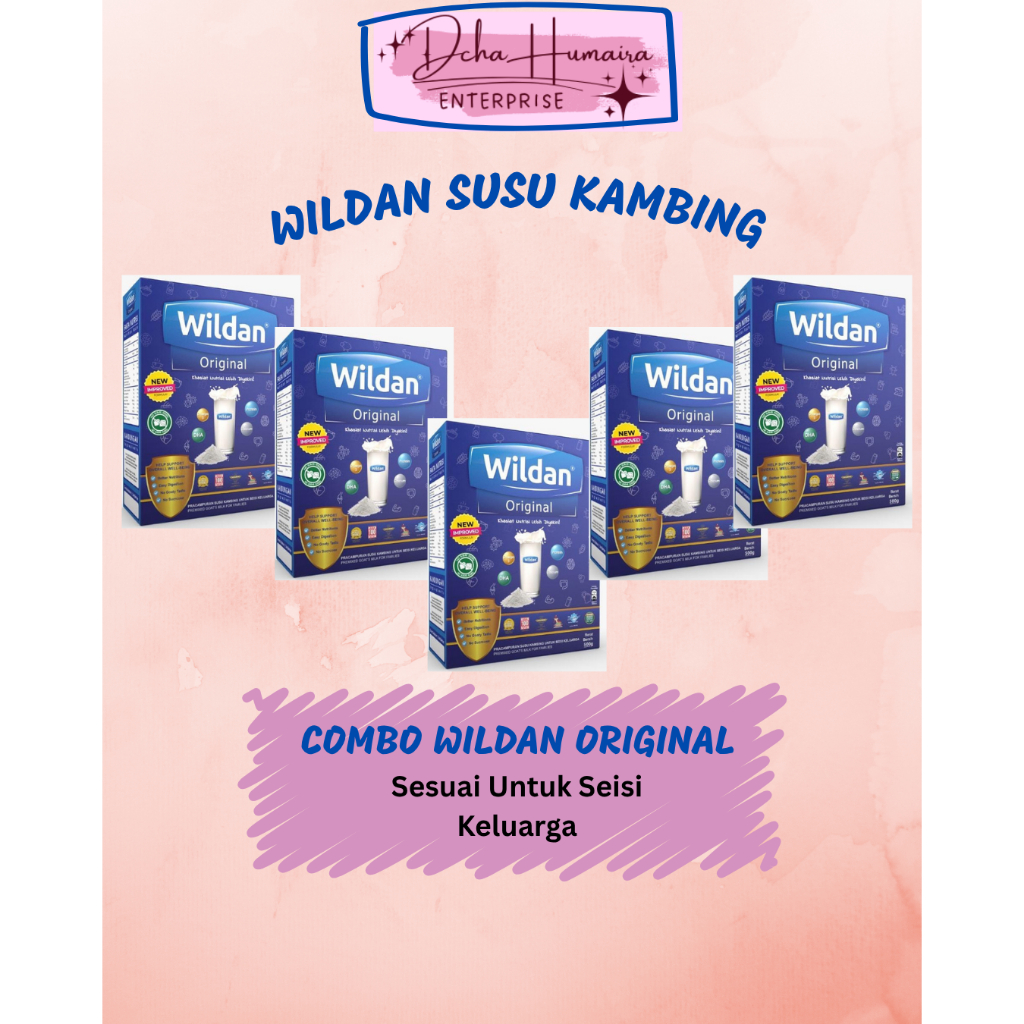 💙 WILDAN SUSU KAMBING ORIGINAL 500G SET COMBO JIMAT 5 BOXES UNTUK ...