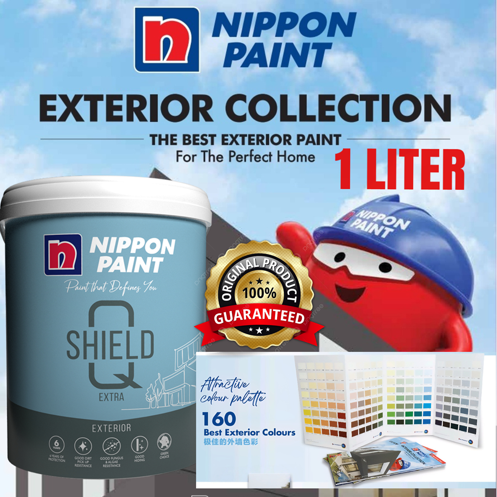 🔥🔥( PAGE C )🔥🔥NIPPON Q SHIELD 1 LITER EXTERIOR WALL PAINT MATT /CAT ...