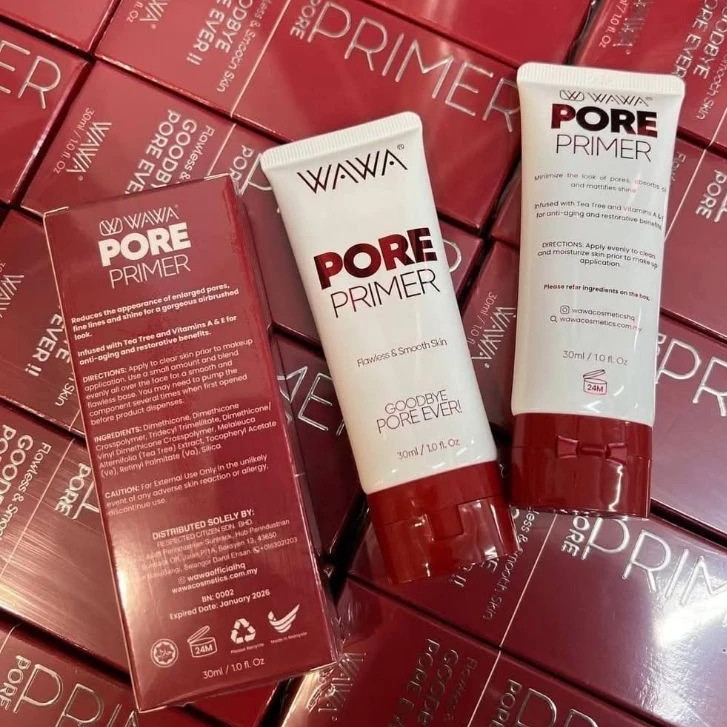 WAWA PORE PRIMER Flawless & Smooth Skin GOODBYE PORE EVER 30ML | Shopee ...
