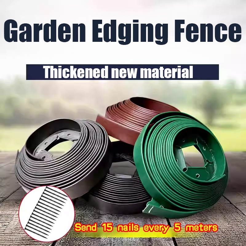 Thickened New Material 5M/10M/20M/30M Garden Edging Fence Belt Border ...