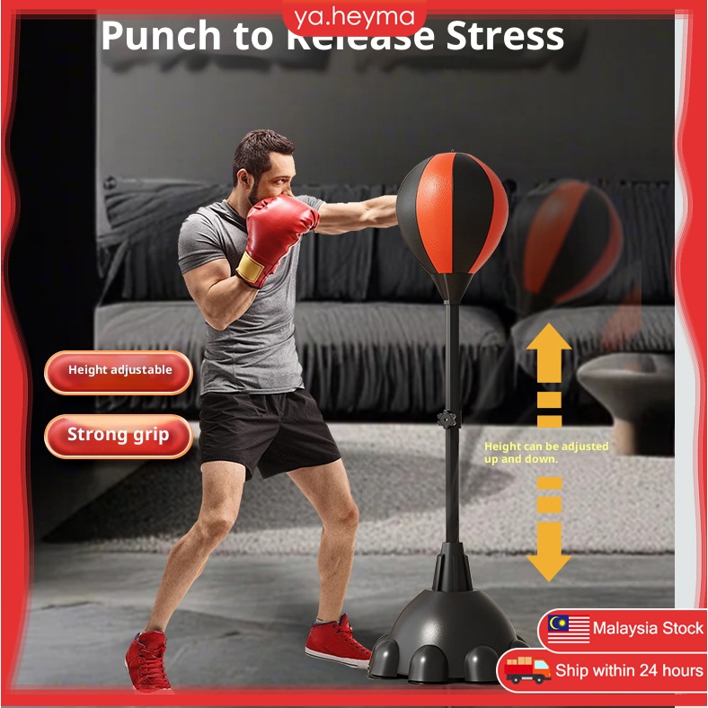 Boxing & Mma Adjustable Punch Ball With Stand Rapid Reflex Punching ...