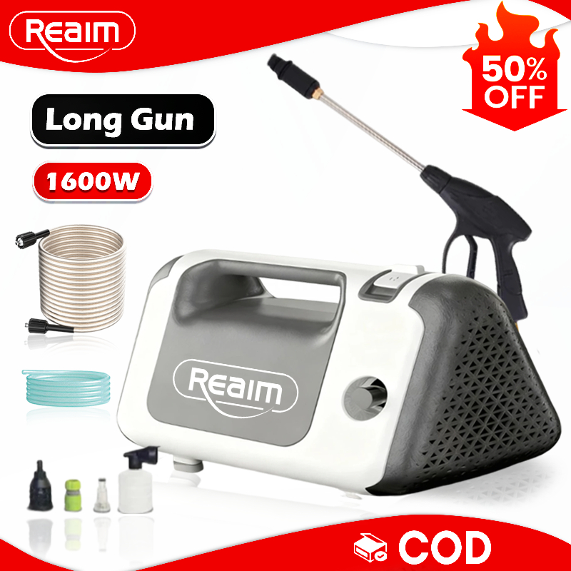 REAIM Water Jet High Pressure Long Gun 850W Heavy Duty Portable Nozzle ...