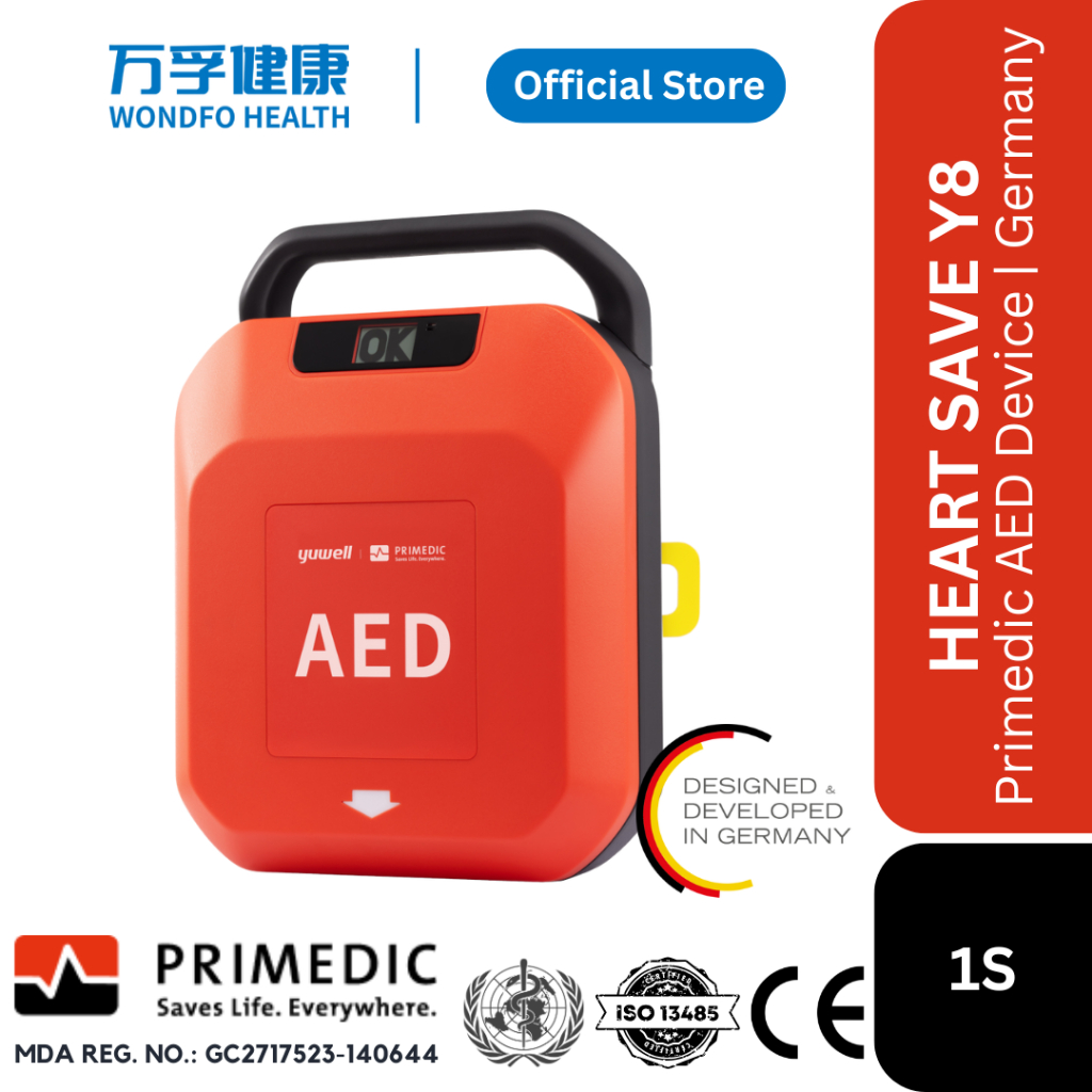 PRIMEDIC Yuwell Y8 Series 4 LANGUAGE Semi Auto Portable AED GERMANY ...