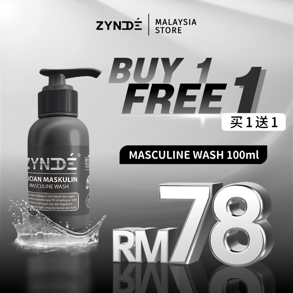 ZYNDE Masculine Wash 100ml Men Wash Intimate Wash Men Hygiene Wash ...