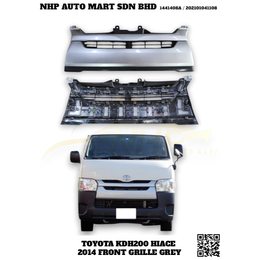 BARANG BARU Toyota Hiace KDH200 2014 Front Grille | Shopee Malaysia